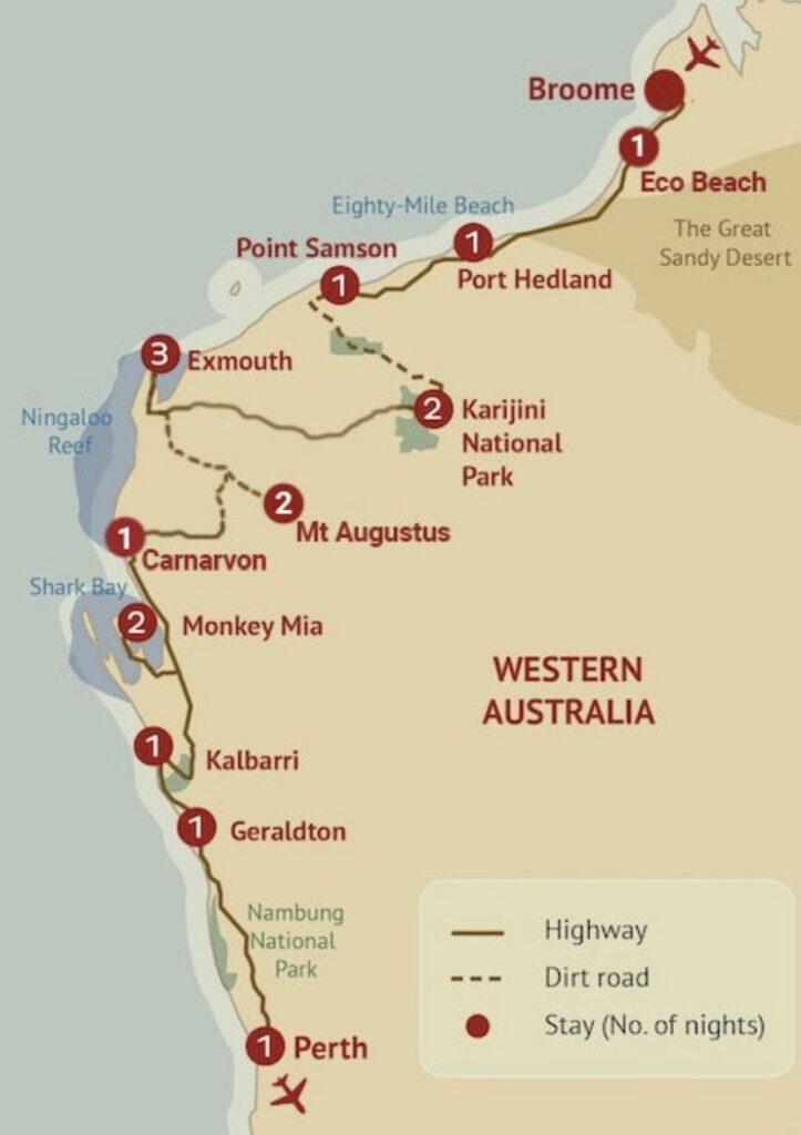 17 Day Jewels of the West Coast & Pilbara Tour - Kimberley Tours