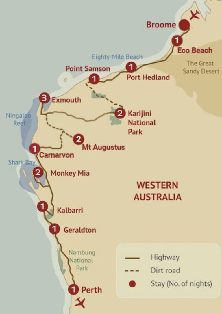 17 Day Jewels of the West Coast & Pilbara Tour - Kimberley Tours